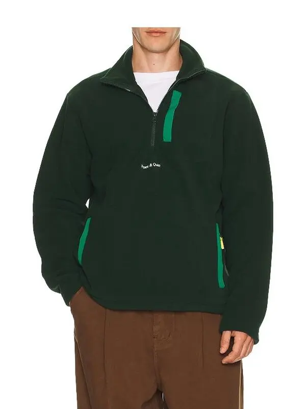 MUSEUM OF PEACE & QUIET Summit Polar Fleece Quarter Zip - Forest