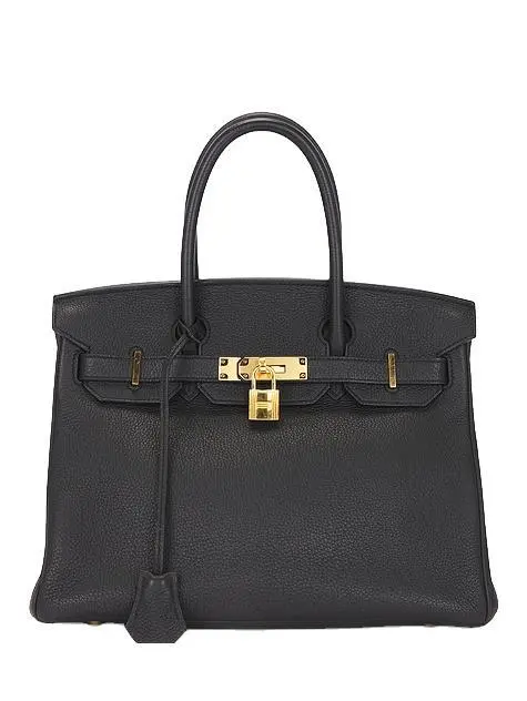 FWRD RENEW Hermes Togo Birkin 30 Retourne Handbag - Noir