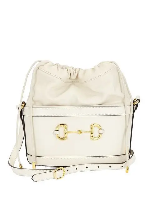 FWRD RENEW Gucci Horsebit 1955 Bucket Bag - Mystic White