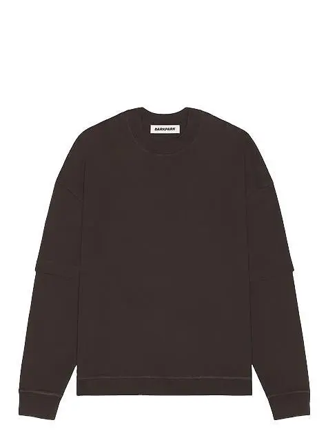 DARKPARK Troy Double Sleeve Tee - Brown