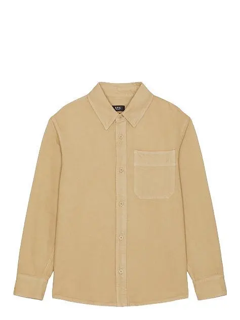 A.p.c. Basile Brodee Poitrine Surchemise - Beige