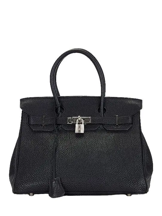 FWRD RENEW Hermes Togo Birkin 30 Handbag - Black