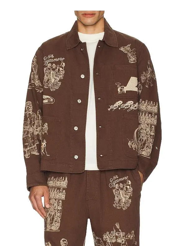 SAMUEL ZELIG Restaurant Jacket - Brown