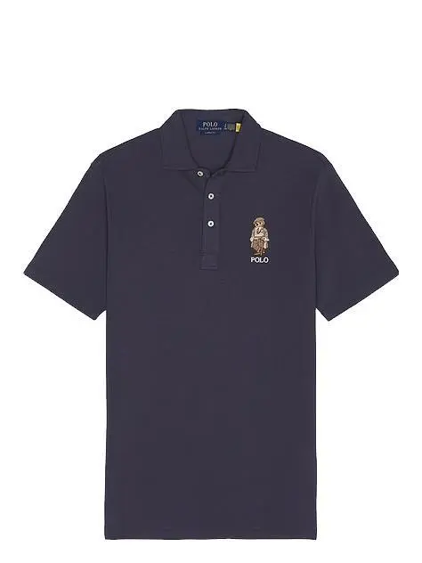 Polo Ralph Lauren Short Sleeve Novelty Bear Polo In Blue - Faded Blue