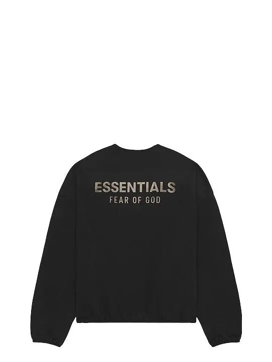 Fear Of God Modern Fit Fleece Crewneck - Jet Black