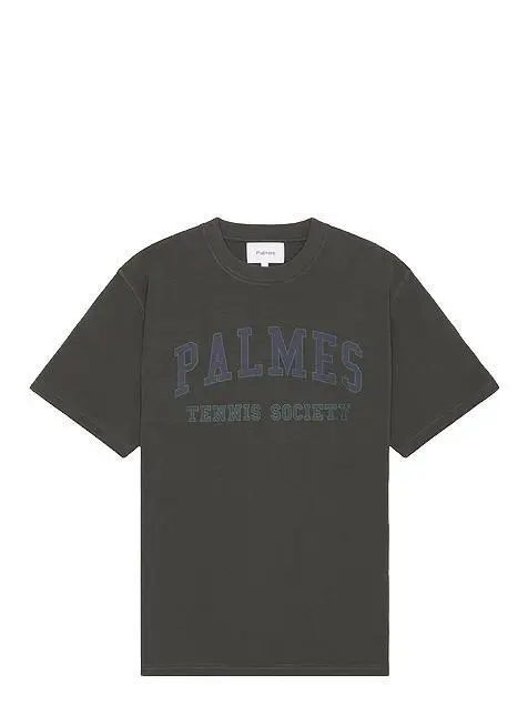 PALMES Ivan T Shirt In Grey - Charcoal