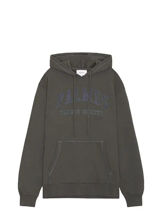 PALMES Mats Hooded Sweatshirt - Charcoal