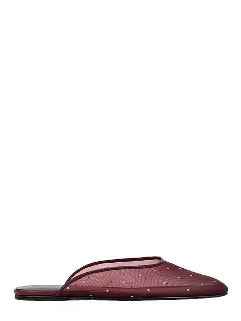 Magda Butrym Flat Mule - Burgundy