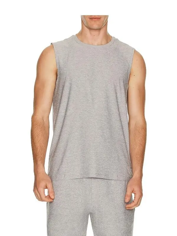 Beyond Yoga Featherweight Free Flo Muscle Tank - Silver Mist