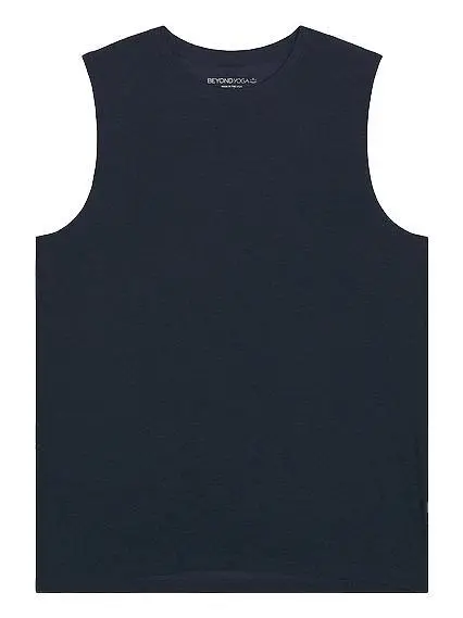 Beyond Yoga Featherweight Freeflo Muscle Tank - Nocturnal Navy