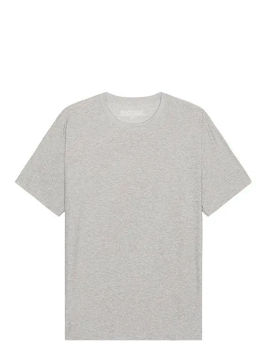 Beyond Yoga Always Beyond Crew Tee 2.0 In Grey - Silver Mist