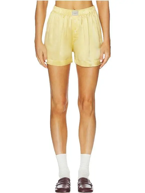 Comme Si La Boxer Silk Classica Short - Butter