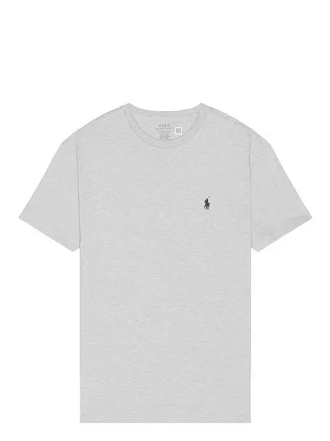 Polo Ralph Lauren Short Sleeve Crewneck T-shirt In Light Grey - Taylor Heather