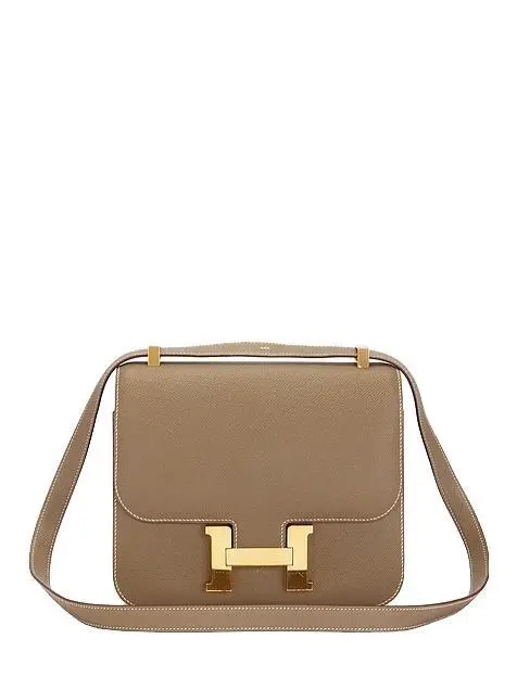 FWRD RENEW Hermes Epsom Constance 24 Shoulder Bag - Etoupe