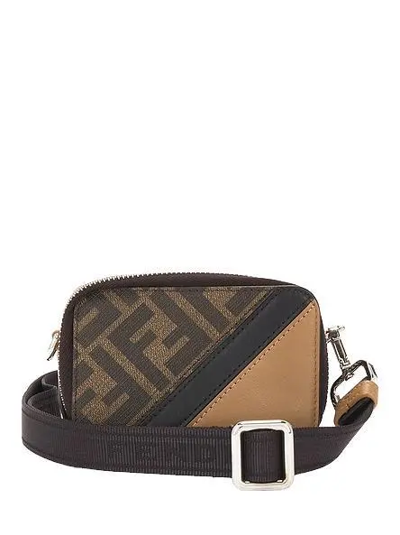 FWRD RENEW Fendi Zucca Shoulder Bag - Brown