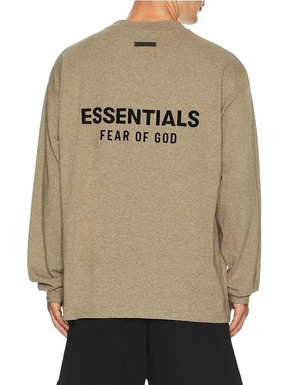 Fear Of God Jersey Long Sleeve T-shirt - Heather Gray