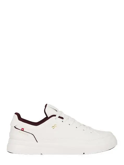 On The Roger Centre Court Sneakers - Ivory & Maroon