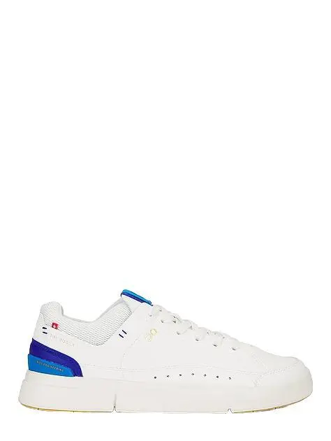 On The Roger Centre Court Sneakers - White & Malibu