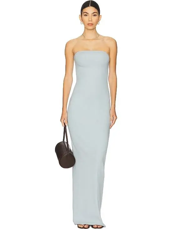 Eterne Tube Maxi Dress - Dusty Blue