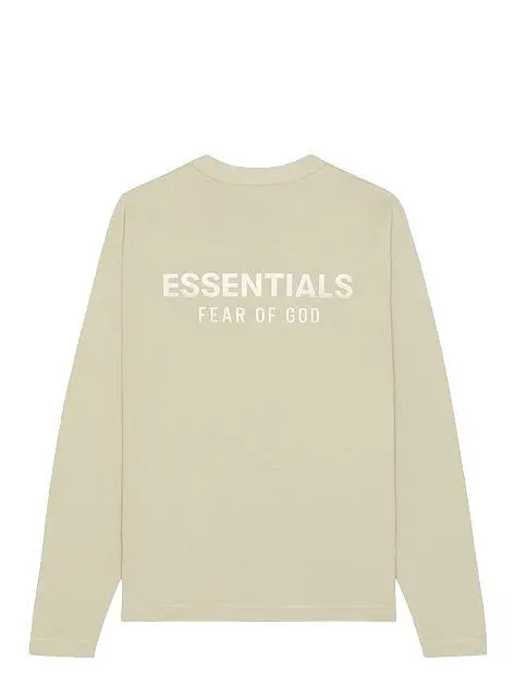 Fear Of God Classic Fit Long Sleeve Tee In Grey - Abbey Stone
