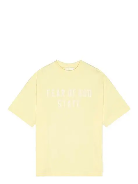Fear Of God 90s Fit T-shirt In Yellow - Garden Yellow