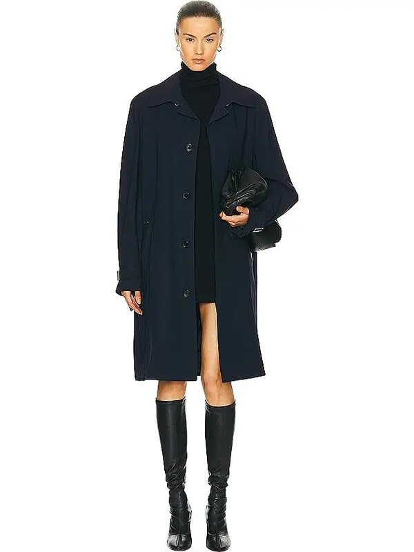 FWRD RENEW Louis Vuitton Long Coat - Black
