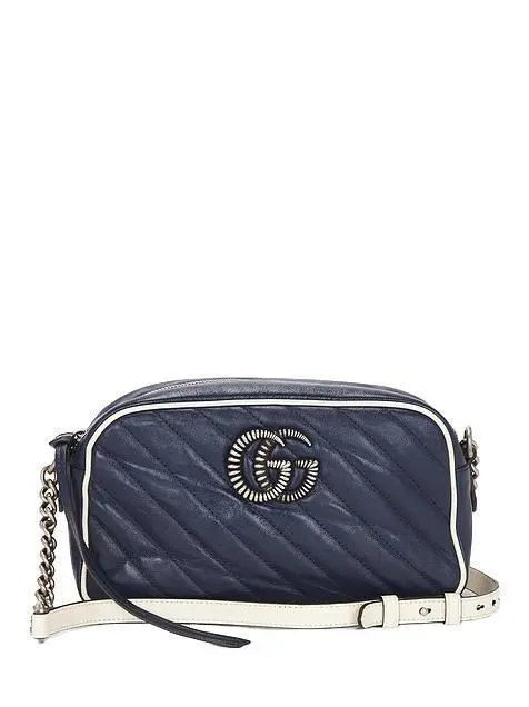 FWRD RENEW Gucci Gg Marmont Shoulder Bag - Blue