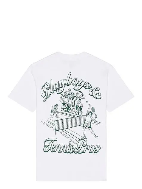 OYSTER Playboys & Tennis Pros T-shirt - White