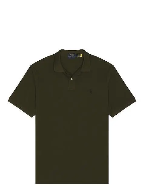Polo Ralph Lauren Short Sleeve Mesh Polo In Green - Company Olive
