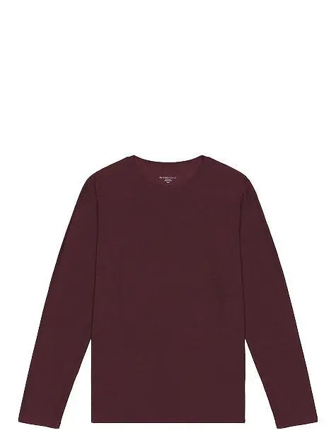 Beyond Yoga Always Beyond Long Sleeve Crew 2.0 - Midnight Burgundy Heather