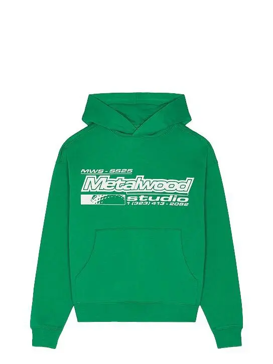 METALWOOD STUDIO La Brea Shop Hooded Sweatshirt - Green