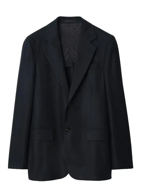 Burberry Wool Cashmere Tailored Jacket - Midnight Blue