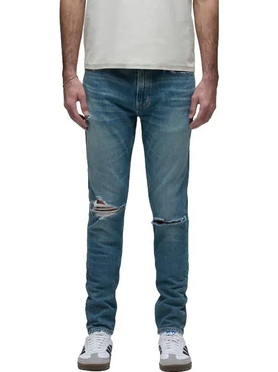 Hudson Jeans Zack Ripped Skinny Jeans - Canal