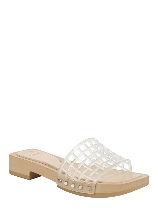 Vince Barb Jelly Slide Sandal - Clear