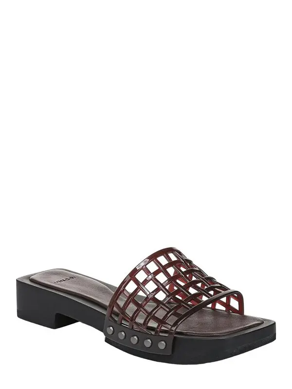 Vince Barb Jelly Slide Sandal - Ganache