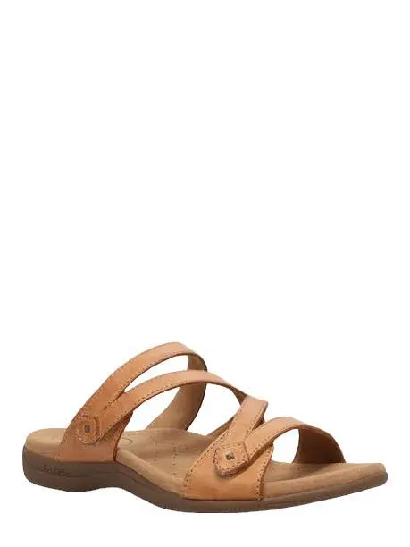 TAOS Double U Slide Sandal - Caramel