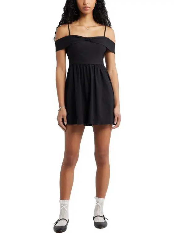 Bp. Fit-and-flare Mini Dress - Black