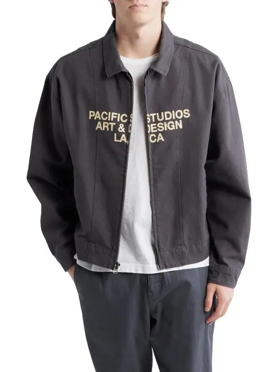 PACSUN Studios Zip-up Jacket - Black