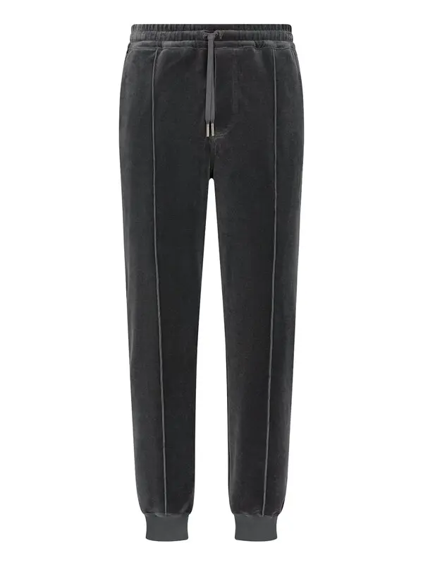 TOM FORD Velvet Straight Sweatpants - Grey