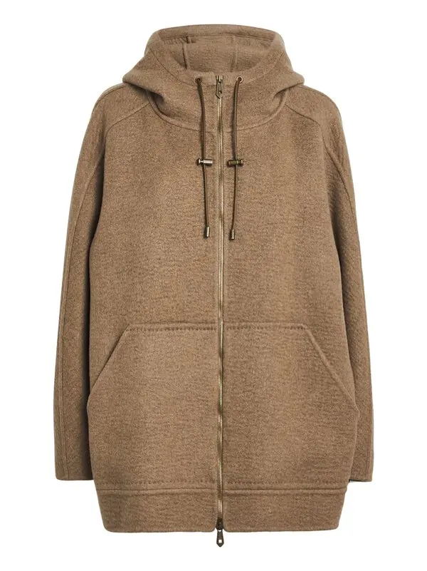 Max Mara Cashmere Sweatshirt Coat - Beige
