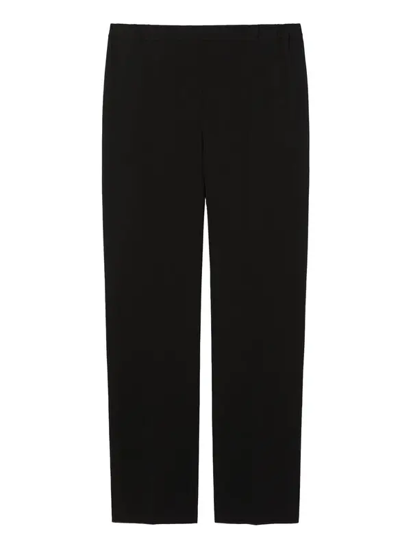 Marina Rinaldi Cady Straight Leg Trousers - Black