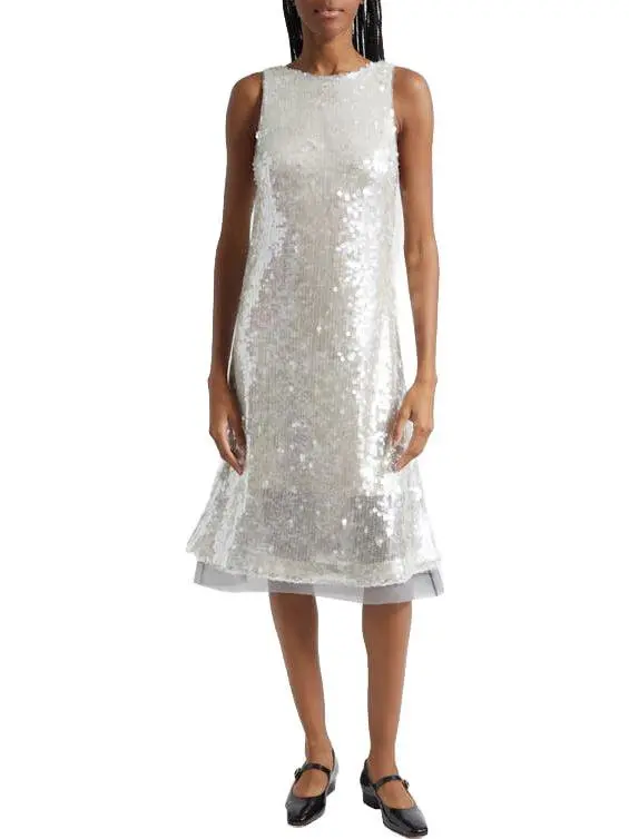 3.1 Phillip Lim Sequin Tank Dress - Fog