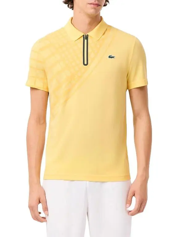 Lacoste Half Zip Polo - Yellow
