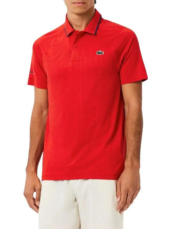 Lacoste Tennis Performance Slim Fit Polo - Red