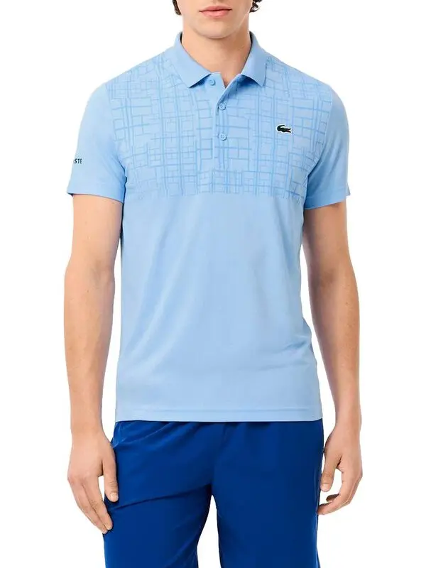 Lacoste Novak Djokovic Regular Fit Polo - Pastel Blue