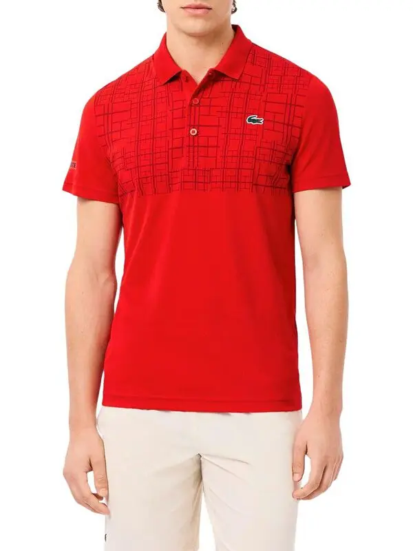 Lacoste Novak Djokovic Regular Fit Polo - Red