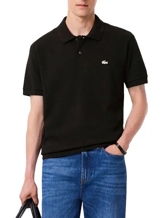 Lacoste Classic Fit Cotton Polo - Black