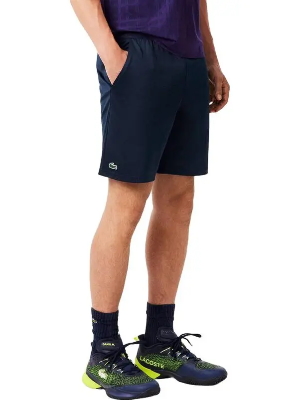 Lacoste Drawstring Jersey Shorts - Navy Blue