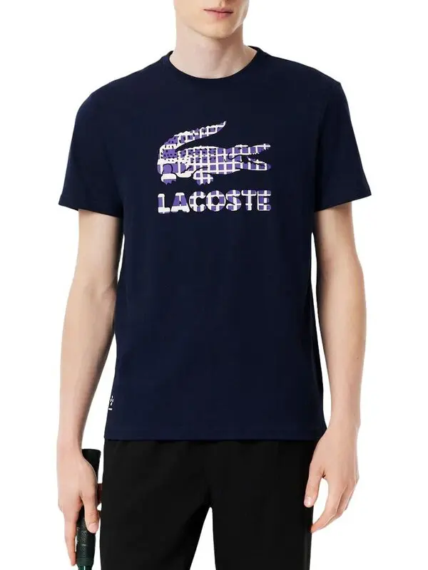 Lacoste X Daniil Medvedev Ultra-dry Performance T-shirt - 166 Navy Blue