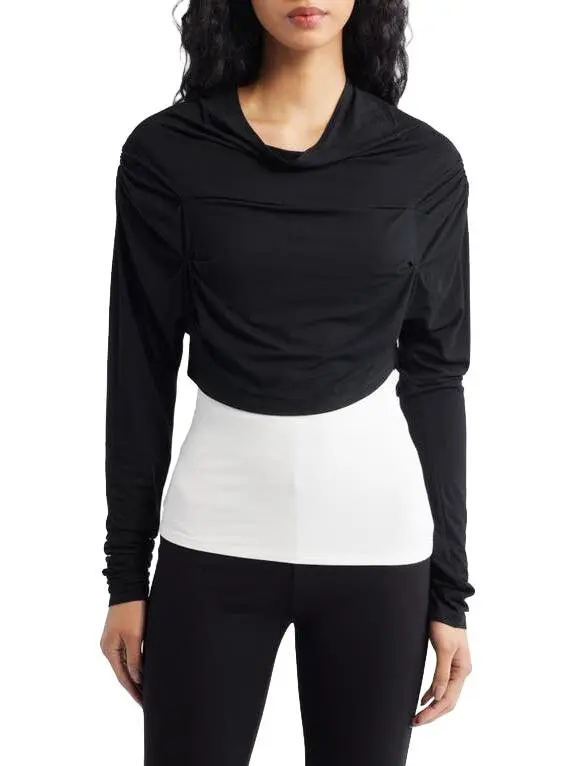 ARTLESS FOREVER Strata Layered Top - Black White